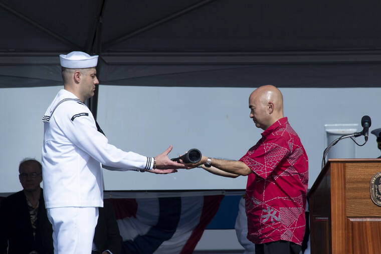 US Navy commissions Pearl Harbor-based USS Daniel Inouye - West Hawaii ...